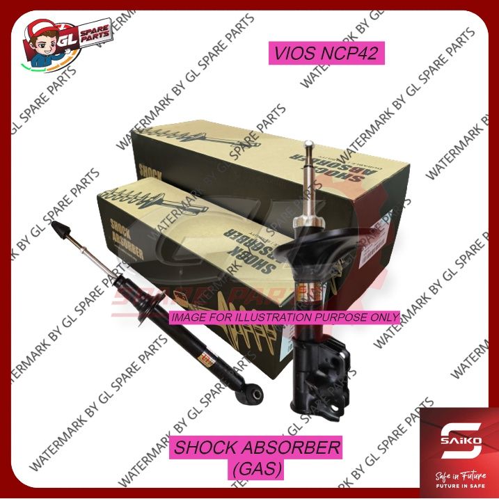 ABSORBER (SAIKO) TOYOTA VIOS NCP42 2003-2007 (GAS) FRONT & REAR | Lazada
