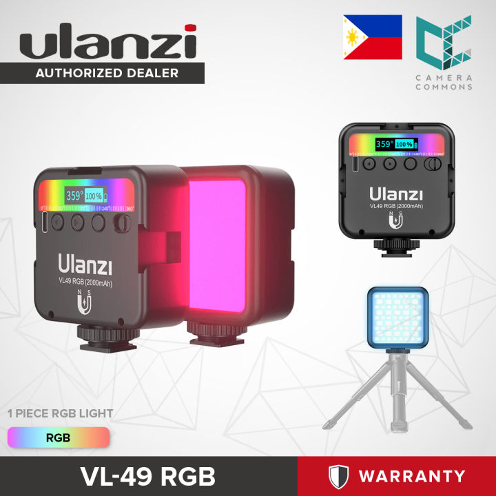 Ulanzi VL28 VL-49 Rechargeable Mini LED RGB Video Light for Photography ...