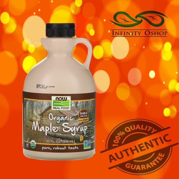 708 Now Foods, Real Food, Organic Maple Syrup (16 fl oz 32 fl oz ...