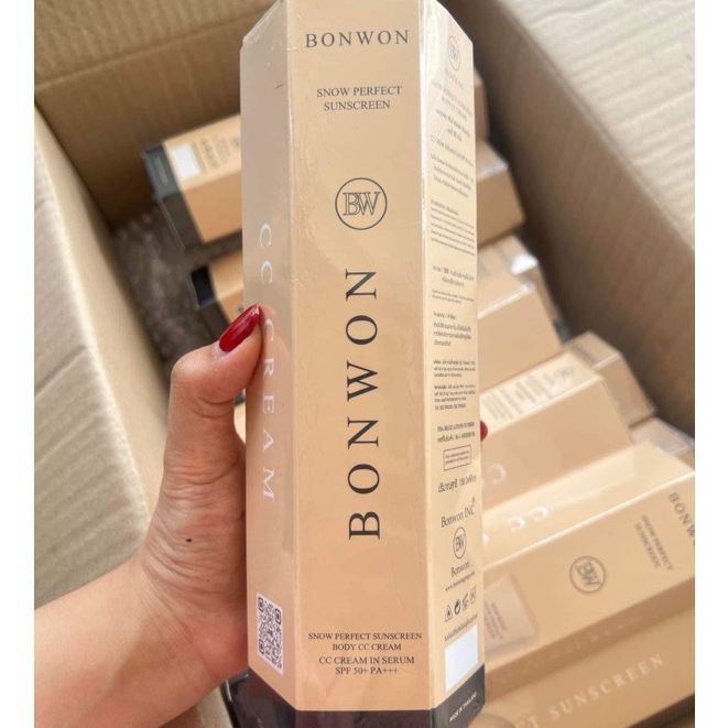ของแท้ BONWON กันแดดบอนวอน โทนอัพปรับสีผิว 1 ระดับ SNOW PERFECT ...