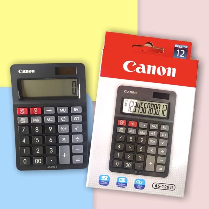 Canon 12 Digit Desktop Calculator AS-120 II (Black) | Lazada