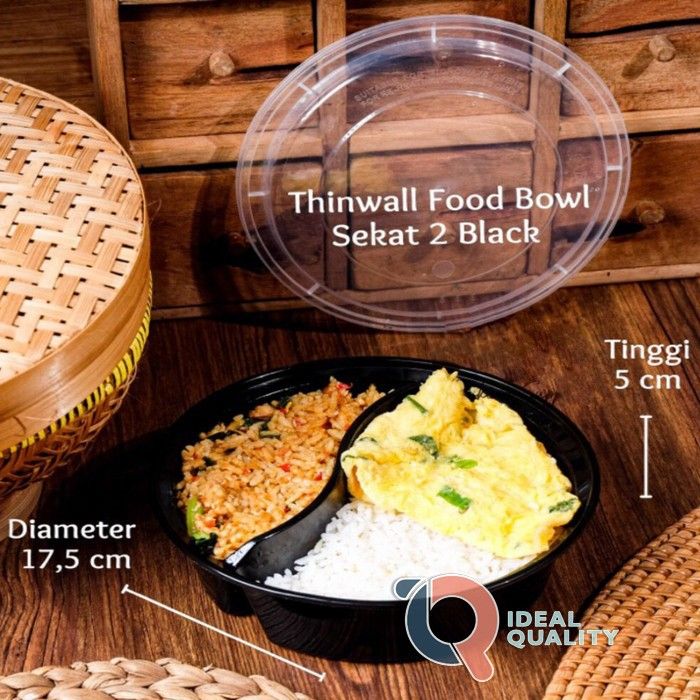 Thinwall Sekat Bulat Plastik Food Container Premium Tempat Penyimpanan ...