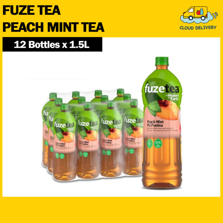 Fuze Tea Peach Mint Tea Bottle (12 x 1.5L) | Lazada Singapore