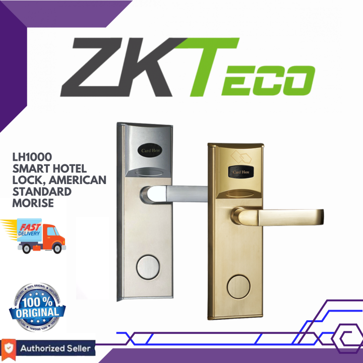 ZKTeco LH1000 Smart Hotel Lock, American Standard Morise, Advanced 13 ...