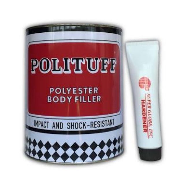 Polituff polyester body filler with hardener paint putty liter not ...
