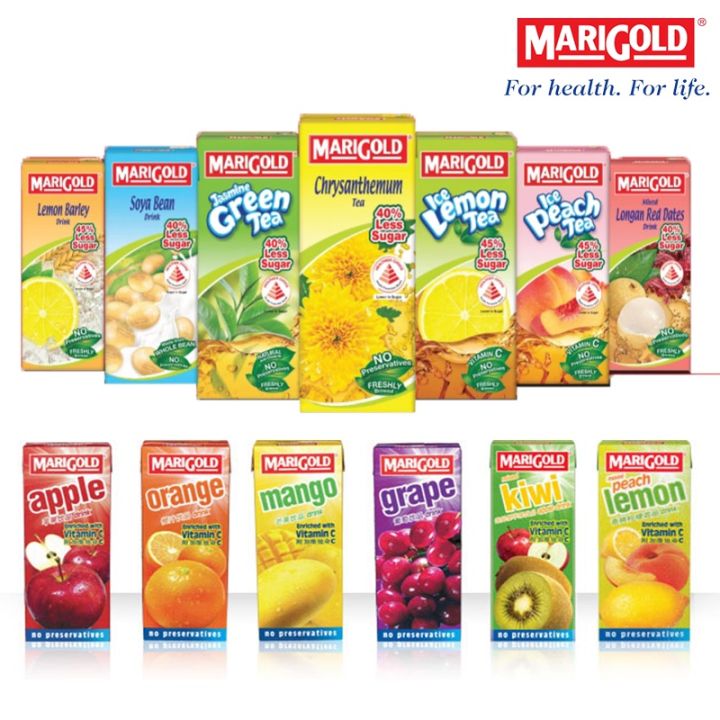 Marigold Fruit Drink 6pcs x250ml Air Kotak Soya/Teh Bunga/Lychee ...