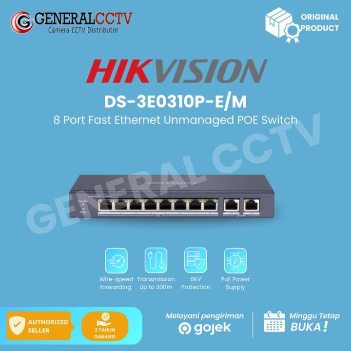Switch POE DS-3E0310P-E/M HIKvision Switch 8 Port 10/100m PoE | Lazada ...