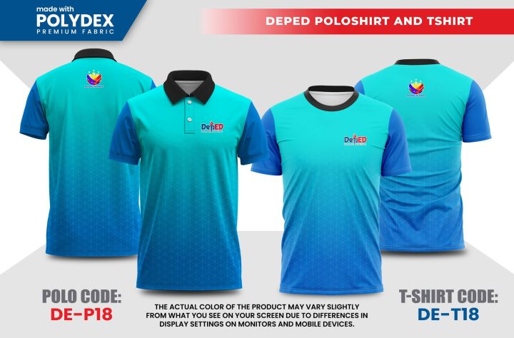2025 New Design DEPED MATATAG POLO SHIRT AND T-SHIRTS FULL SUBLIMATION ...