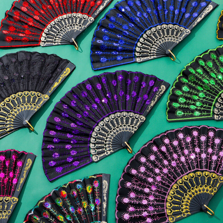 Fashionable Floral Embroidered Sequin Fabric Colored Decorative ...