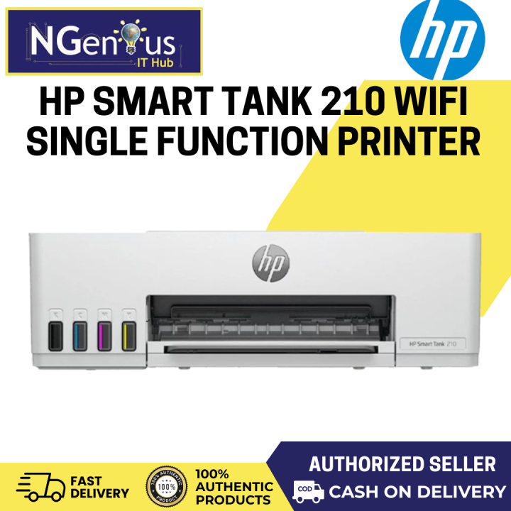 HP SMART TANK 210 WiFi Single Function Printer | Lazada PH