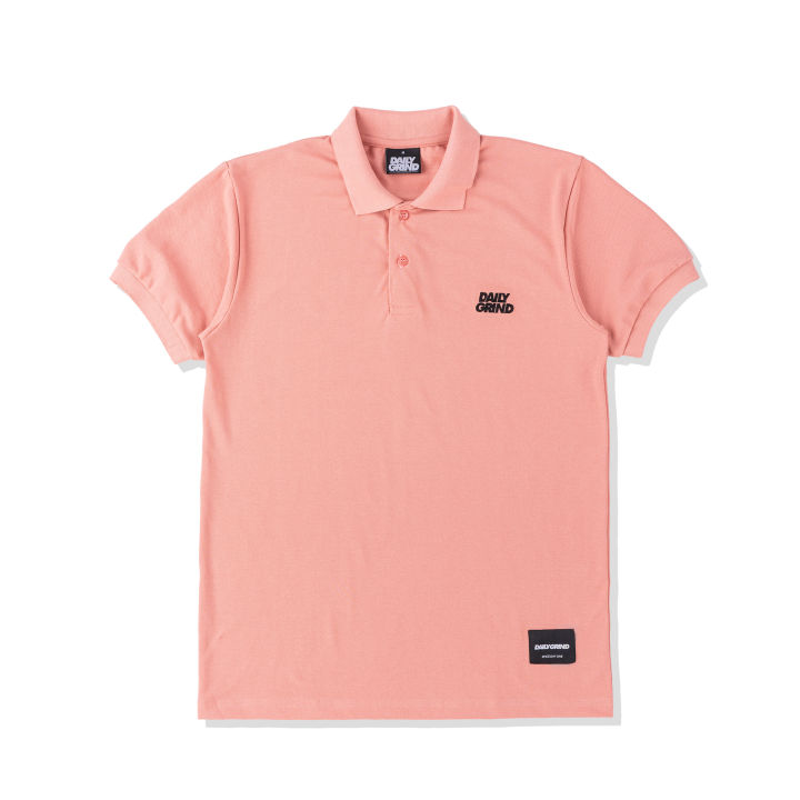 DAILY GRIND MAIN POLO SHIRT SALMON/BLACK | Lazada PH