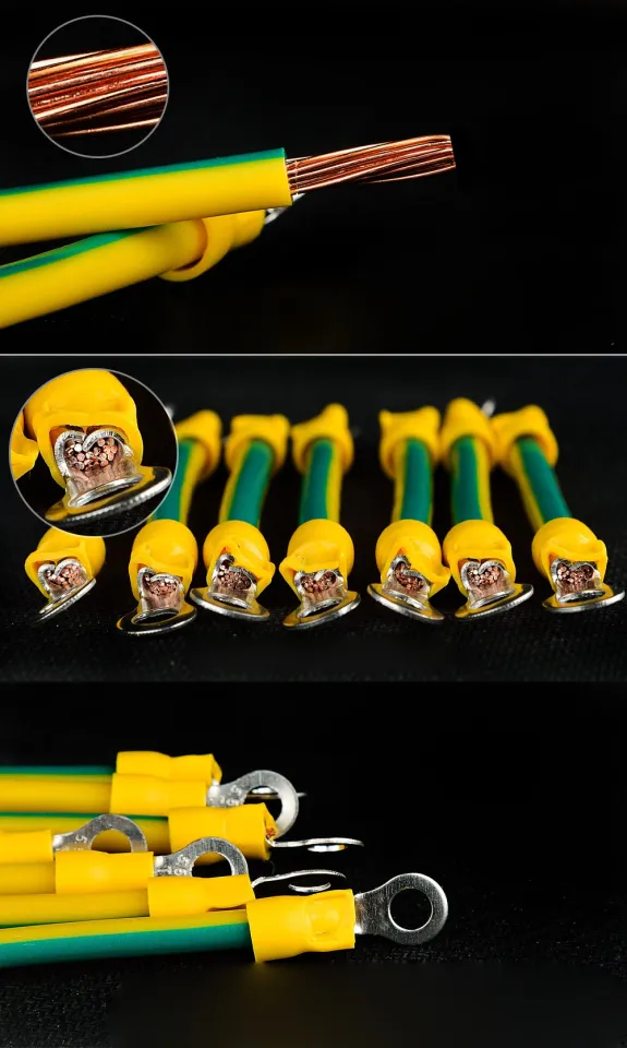 Ground Wire 6 Square Yellow Green Color Grounding Cable