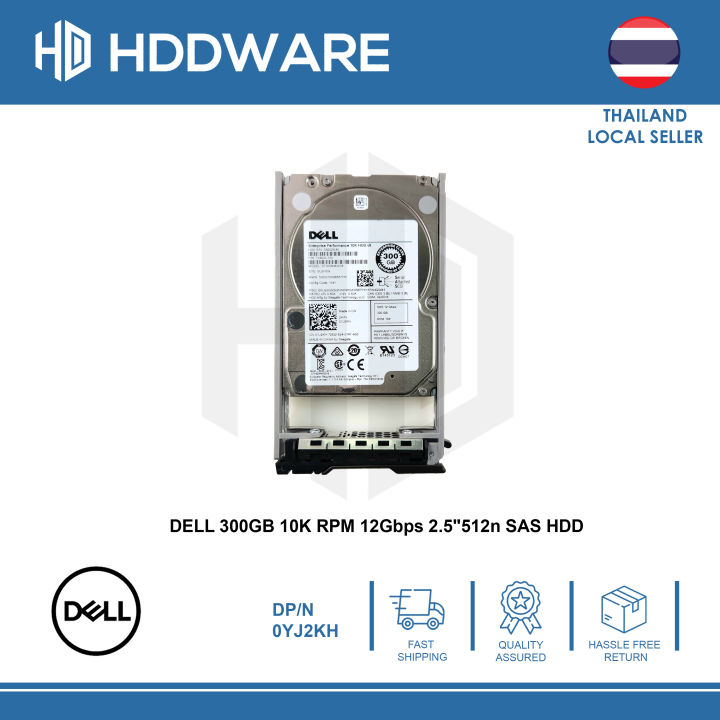 DELL 300GB 10K 12G SAS 2.5'' 512n HDD // YJ2KH // 0YJ2KH // ST300MM0008 ...