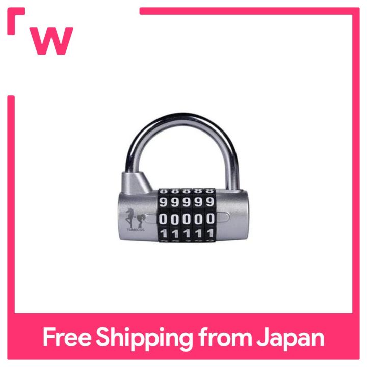 Tumecos padlock 5-digit combination dial lockable PIN number free ...
