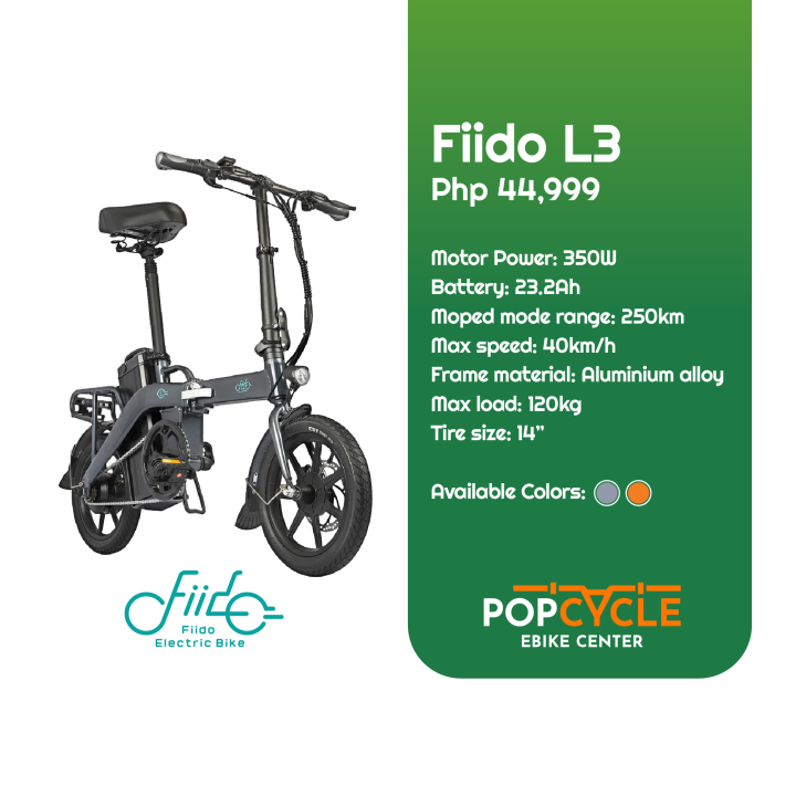 Fiido L3 Electric Folding Bike | Lazada PH