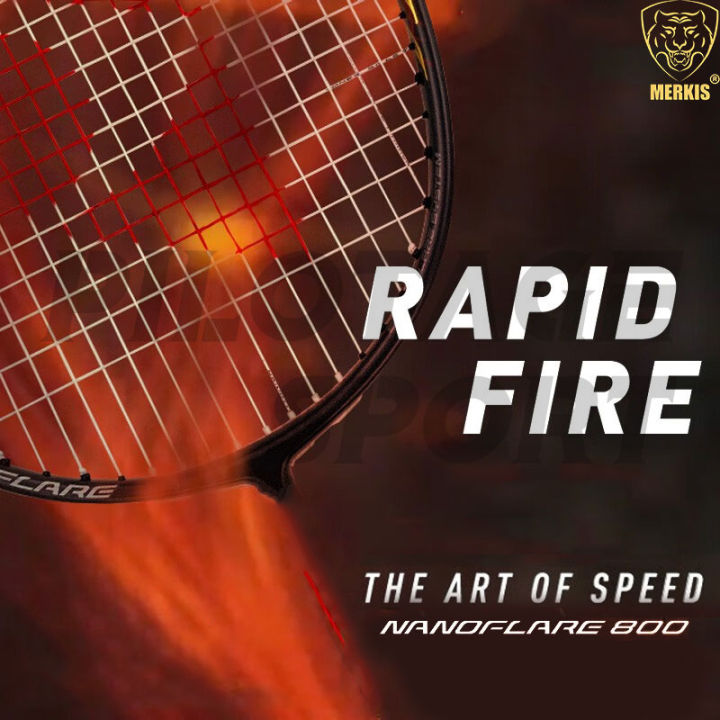 Original MERKIS NANOFLARE 800 LIMITED Badminton Racket Single 100% ...