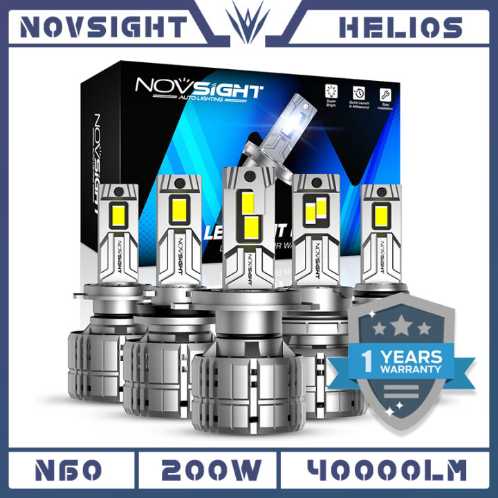 Novsight 1 Pair (2pcs) A500-N60 H4 H7 H11 9005 HB3 9006 HB4 100W / pair 40000LM high low beam ...