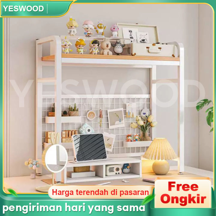 Rak Desktop Rak buku Storage Rak Organizer Desktop Rak Meja Stationery ...