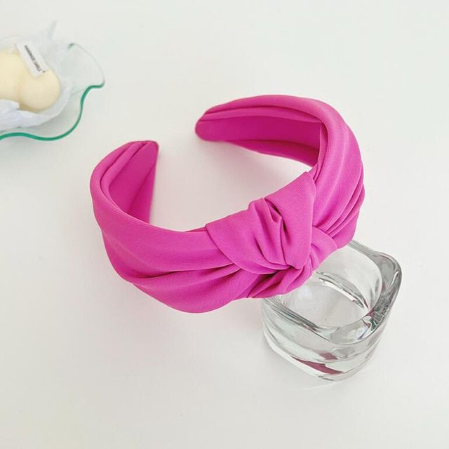 PROLY ที่คาดผมแฟชั่นใหม่ฤดูใบไม้ผลิสำหรับผู้หญิงที่คาดผมลำลองผูกสีลูกอม ...