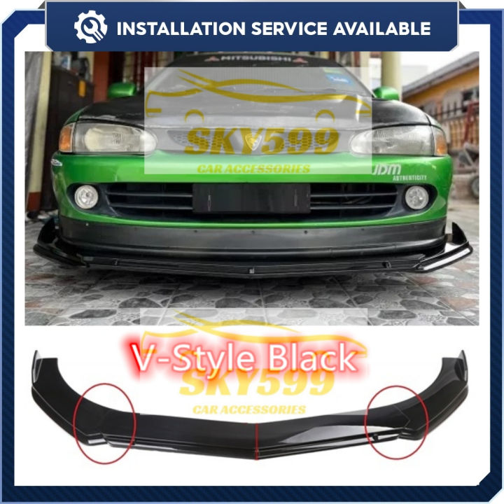 Proton Wira Front Bumper Diffuser Lip Wrap Angle Splitters Spoiler ...