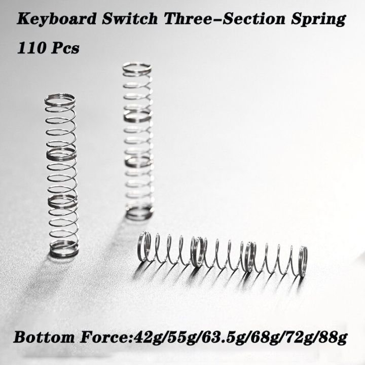 110Pcs Mechanical Keyboard Switch Spring Three-Stage Section Custom MX ...