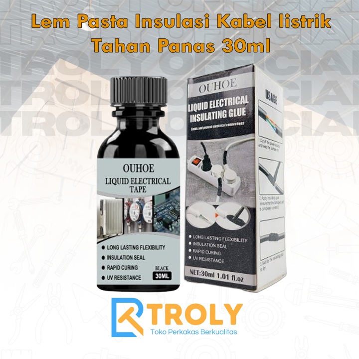 Lem kabel listrik Electrical Tape Pasta Insulasi Kabel 30ml Tahan Panas ...