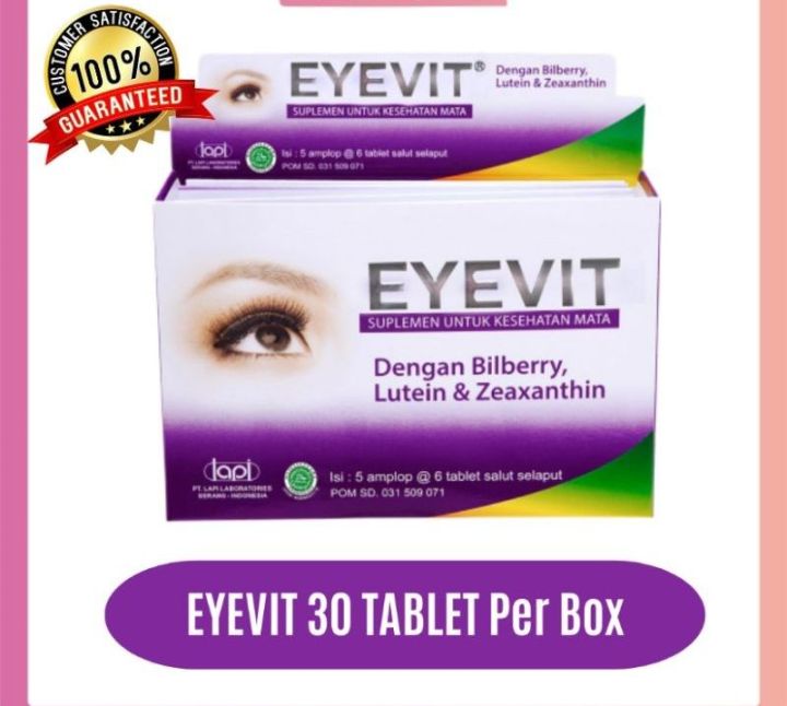Eyevit Tablet - Vitamin Mata Dewasa - 30 Tablet | Lazada Indonesia