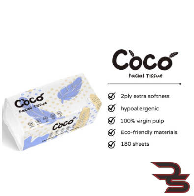 Tissue Coco Facial 180 Sheets Eco / Freindly Tisu Wajah | Lazada Indonesia