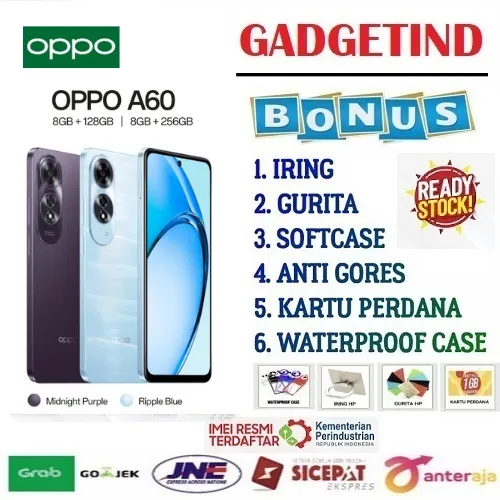 SALE OPPO A60 8/128GB / 8/256GB - LAYAR Ukuran: 6,67 inci ...