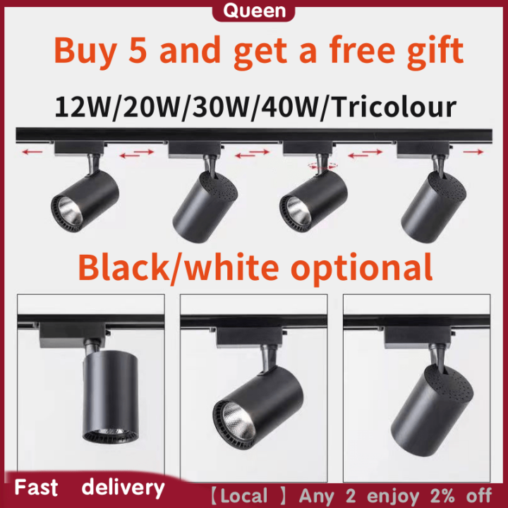 Complete LED Track Light Set Ceiling Spotlight Rail Light t Bar Light ...