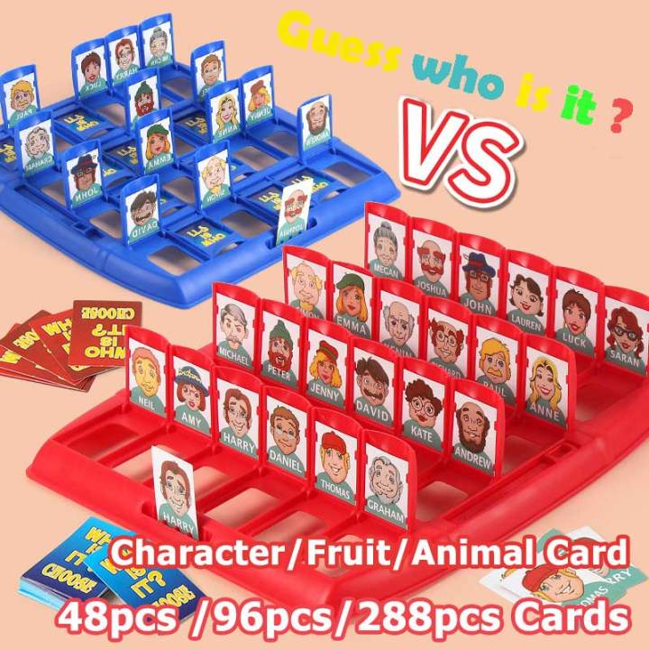 Guess Who Is It ? Classic BoardGame Funny Family Guessing Games Kids ...