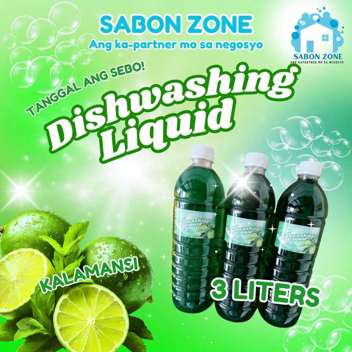 3 LITERS PREMIUM DISHWASHING LIQUID (MABULA AT TANGGAL ANG SEBO ...