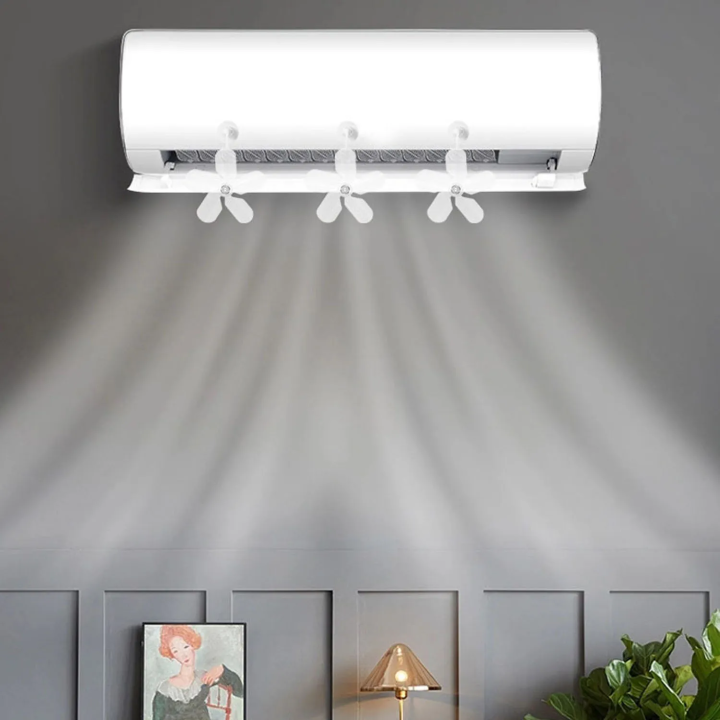 Air Conditioner Deflector Fan 360°Air Conditioning Guide Fan Adjustable ...