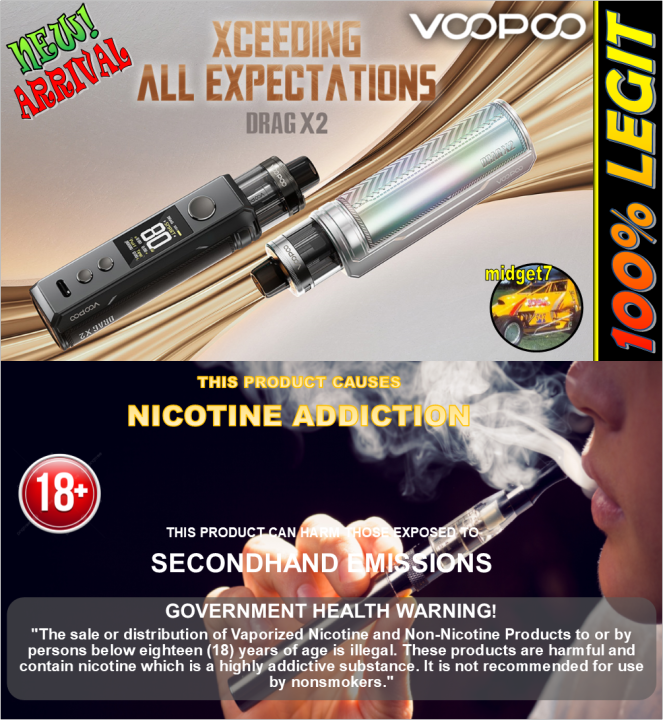 Voopoo Drag X2 80W Box Mod Kit | Lazada PH