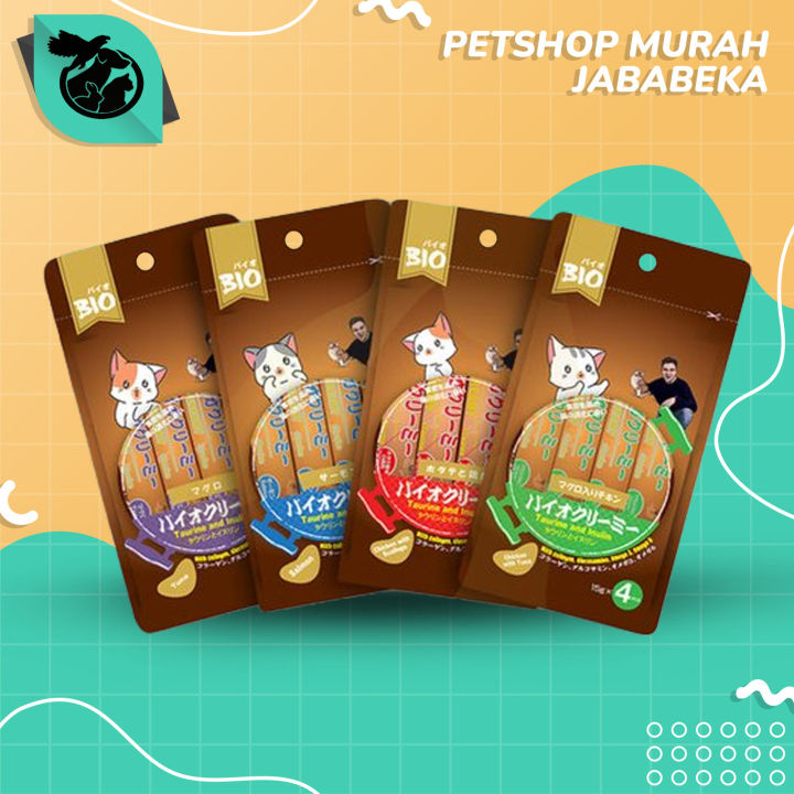 BIO CREAMY CAT TREAT SNACK KUCING BASAH SETARA meo creamy ciao | Lazada ...