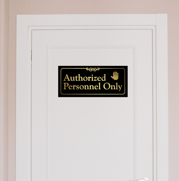 Staff Only Sign Vinyl Signage Maker Philippines - Authorized Personnel ...