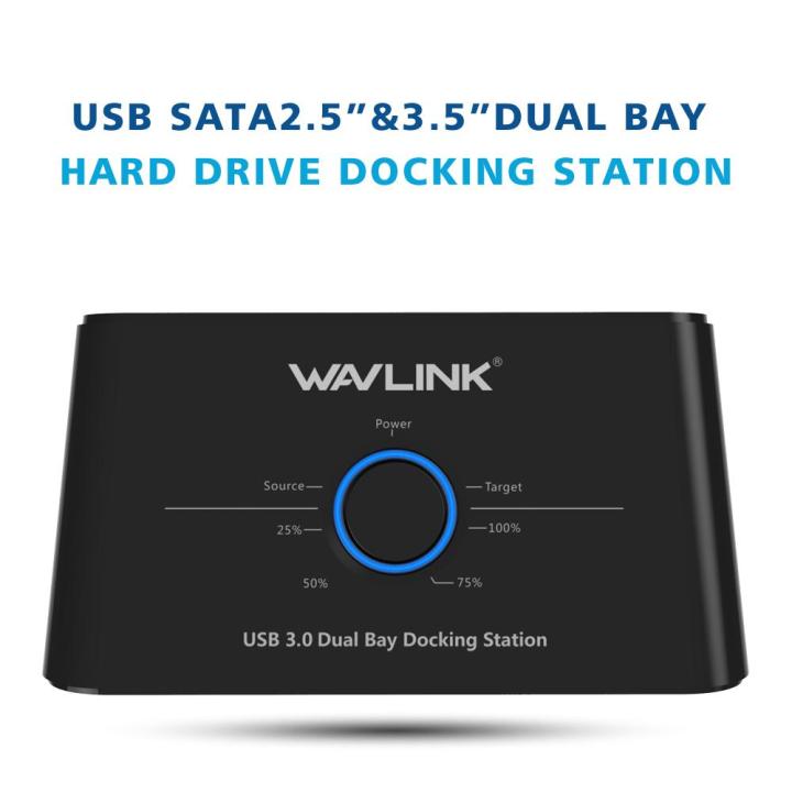 Wavlink 32TB(2x16TB) Dual Bay Hard Drive Docking Station, USB 3.0 to ...