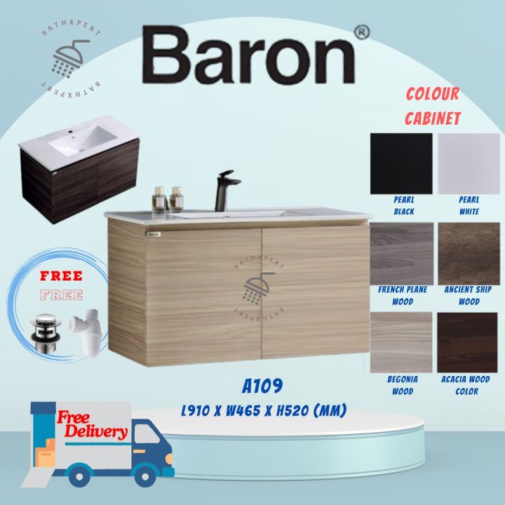 Baron A109 Stainless Steel Basin Cabinet >> L910 x W465 x H520 (mm ...