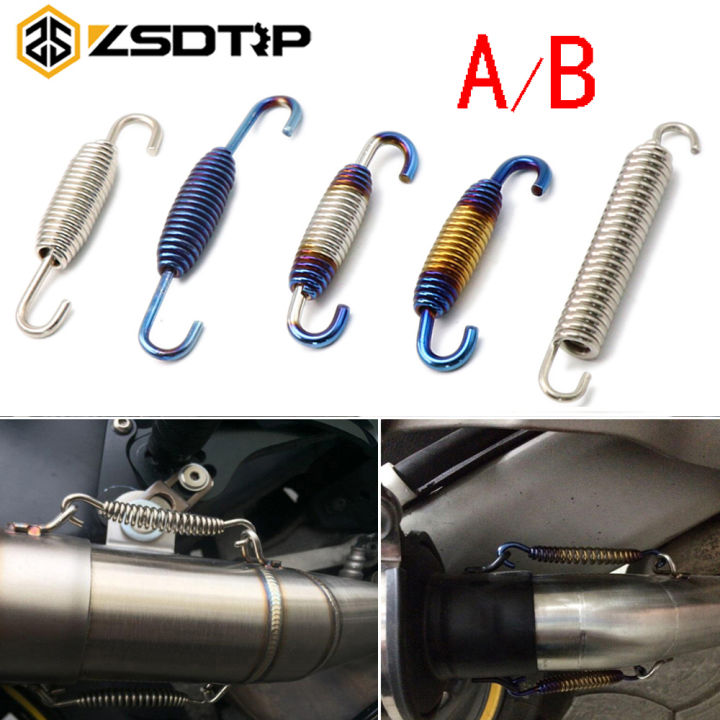 ZSDTRP Moto 2pcs/lot Stainless Steel Universal Motorcycle Muffler ...