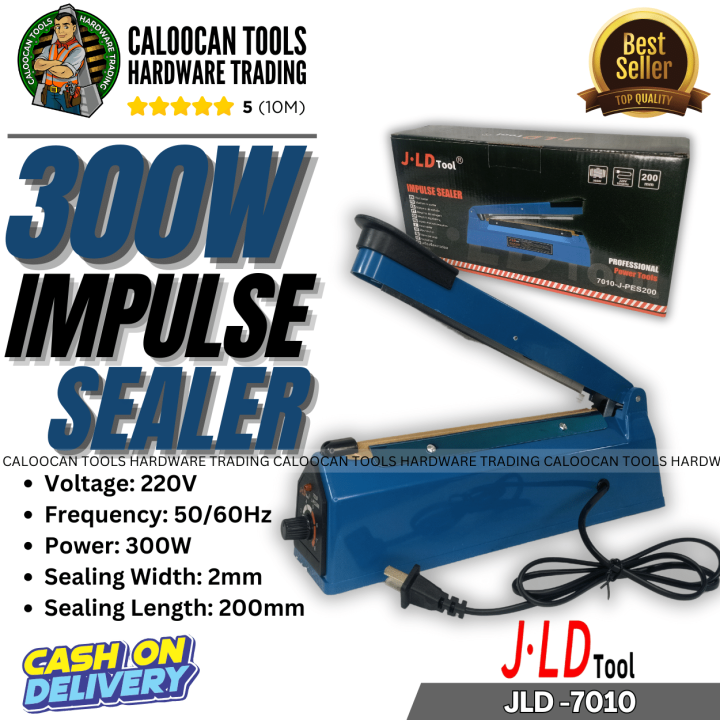 JLD 300W / 400W Impulse Sealer Machine High Quality 200-300MM Plastic ...