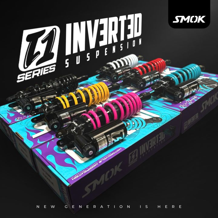 T1 Series 300mm INVERTED REAR SHOCK MIO/BEAT/SKYDRIVE/CLICK/MIOI125/M3 ...