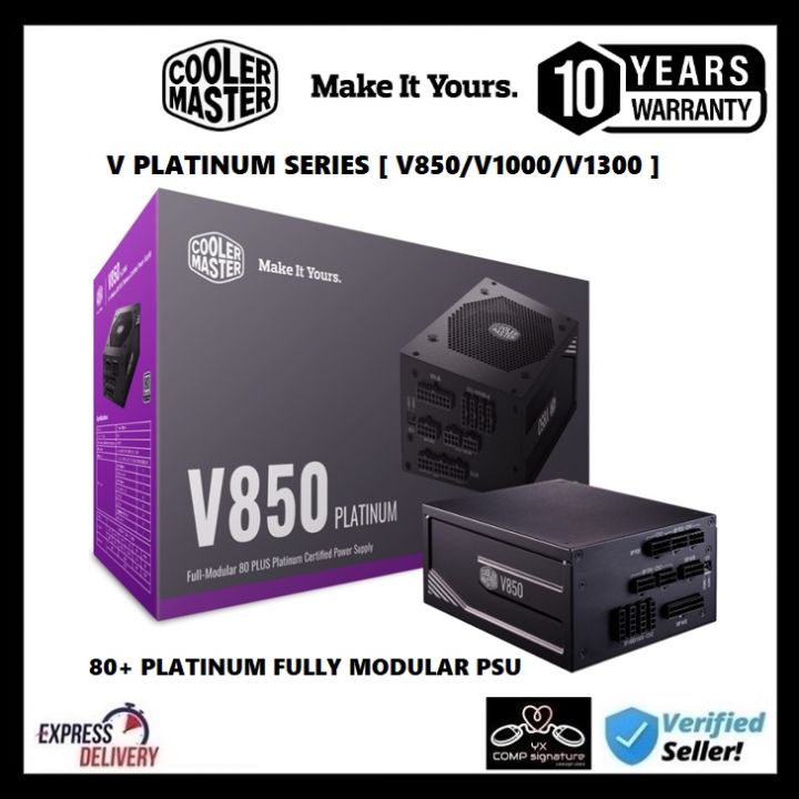 COOLER MASTER V PLATINUM SERIES [ V850/V1000/V1300 ] 80+ PLATINUM FULLY ...