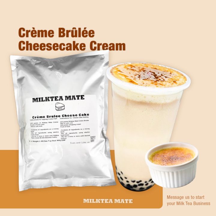 MLKT Creme Brulee powder 1kg for Milktea, Milk Tea, Shakes and Frappe ...