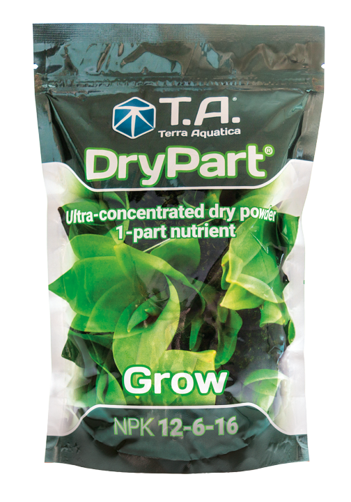 Terra Aquatica DryPart Grow One Part Ultra-Concentrated Dry Powder Nutrient 12-6-16, 1 Kg (pH ...