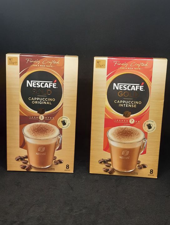 Nescafe Gold Cappuccino Original Instant Coffee Sachet / 8 single serve ...