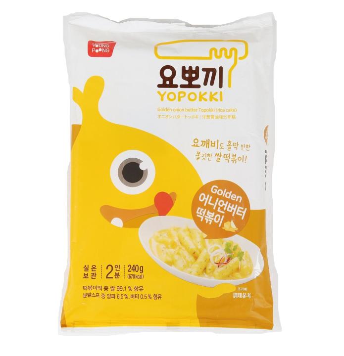 Yopokki Korea Golden Onion Butter Topokki Rice Cake 240g | Lazada PH