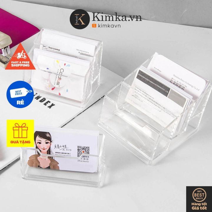 (086) Hộp Đựng Danh Thiếp, Name Card, Card Visit Nhựa Trong Suốt ...