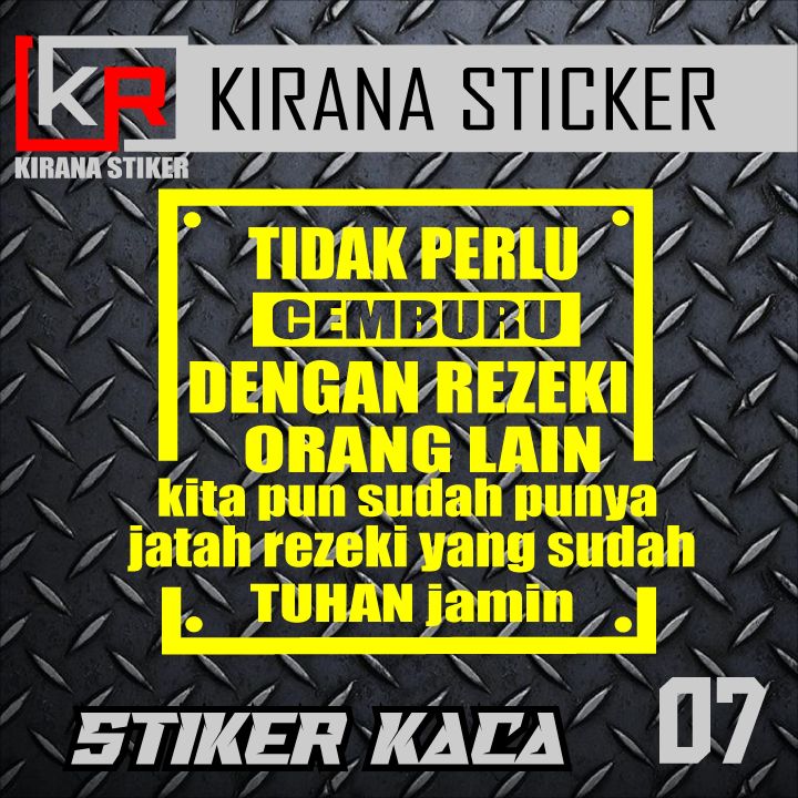 CUTTING STICKER KACA MOBIL PICKUP/TRUCK/CANTER desain KS 07 | Lazada ...