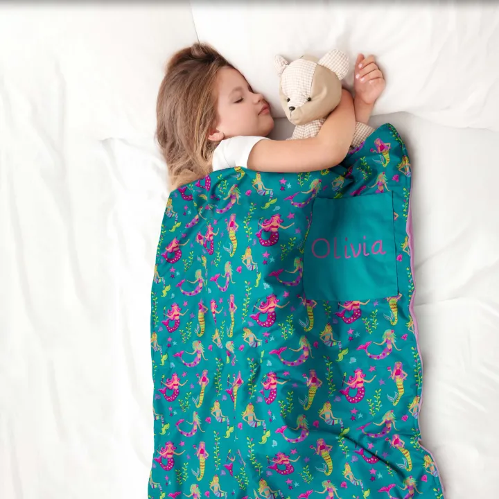 Stephen Joseph All Over Print Blanket Bedding Throw for Kids Toddler ...