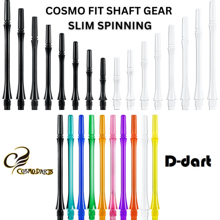 COSMO FIT SHAFT GEAR - (Slim Spinning) Dart Shafts/Stems for fit flight ...
